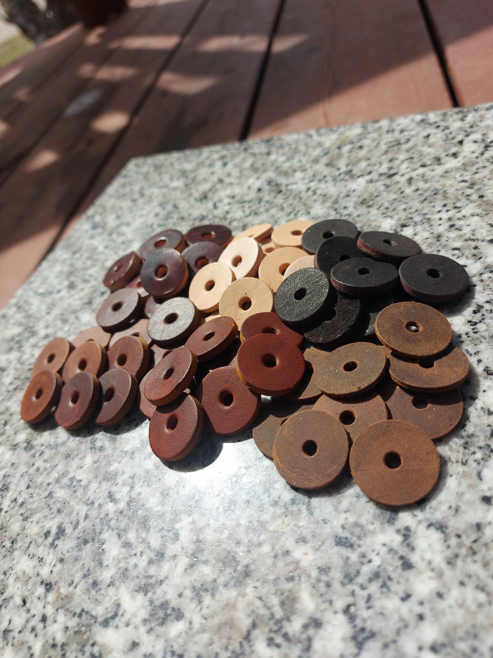 Round Real Leather Washers 3/4" Diameter; Scrapbooking; DIY ...