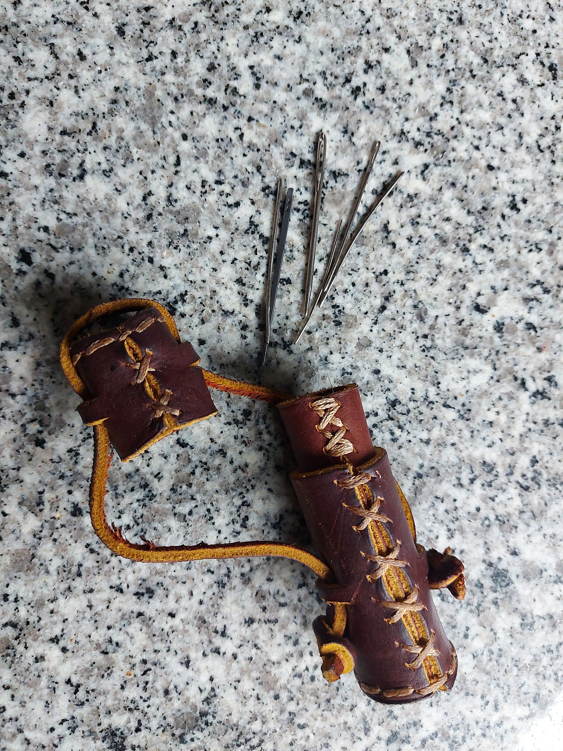 Rustic Sewing Needle Case Leather Cottagecore - Etsy