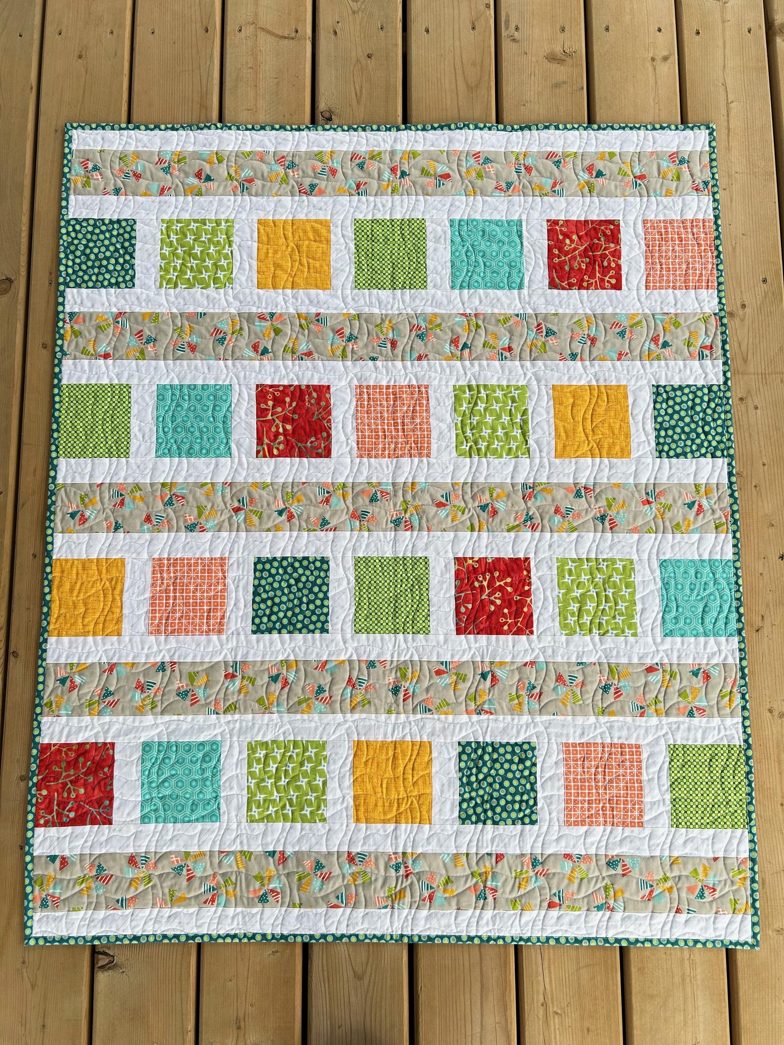 Sweet and Simple Baby /crib Quilt 40x47 - Etsy