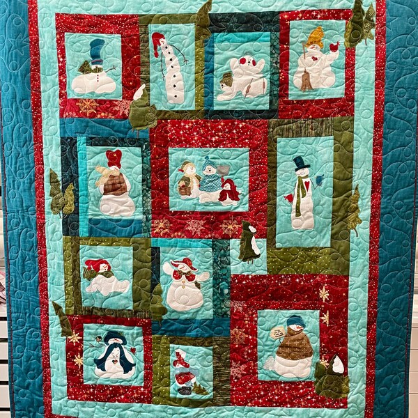 Snowman Quilt - Etsy