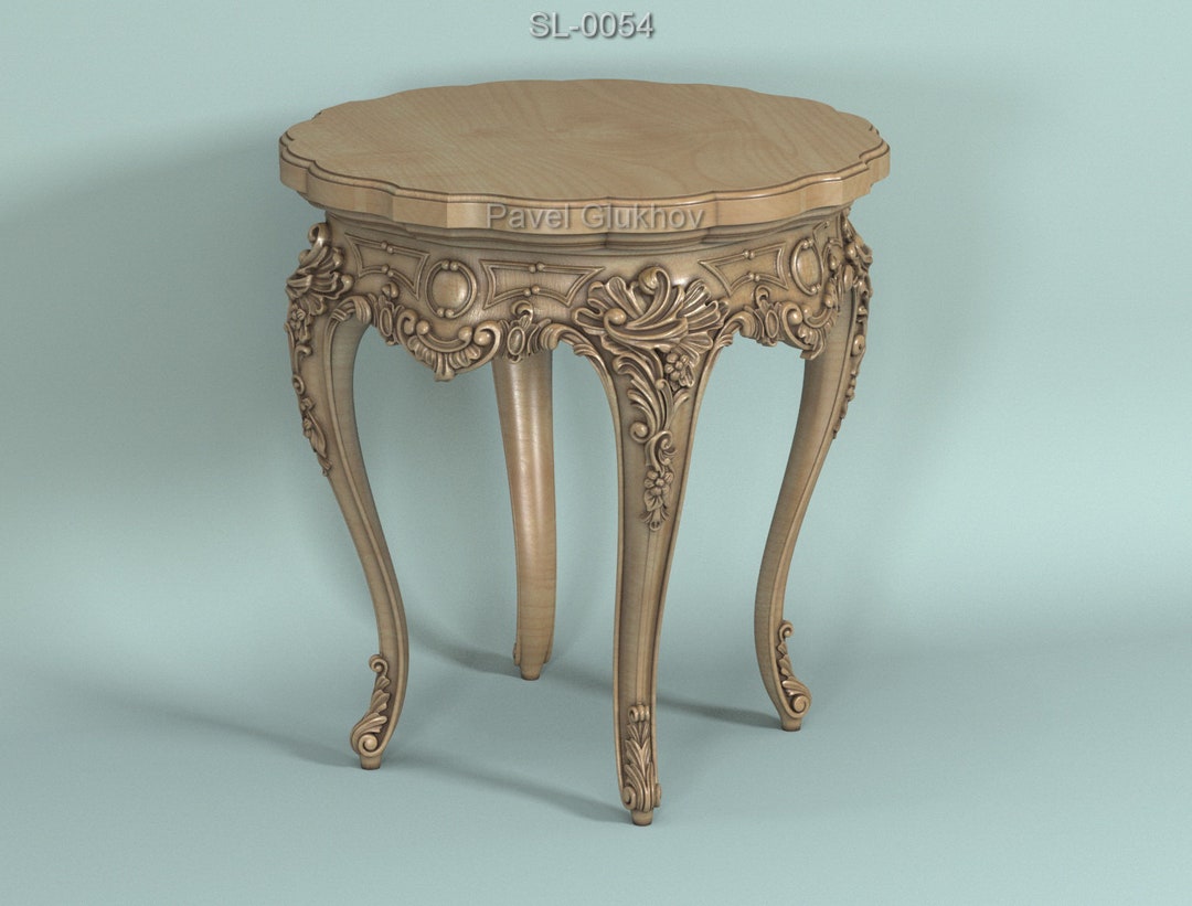 Coffee Table SL-0054. 3D STL Model for CNC - Etsy