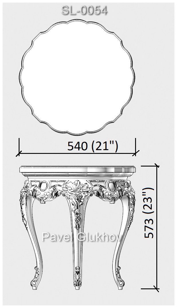 Coffee Table SL-0054. 3D STL Model for CNC - Etsy