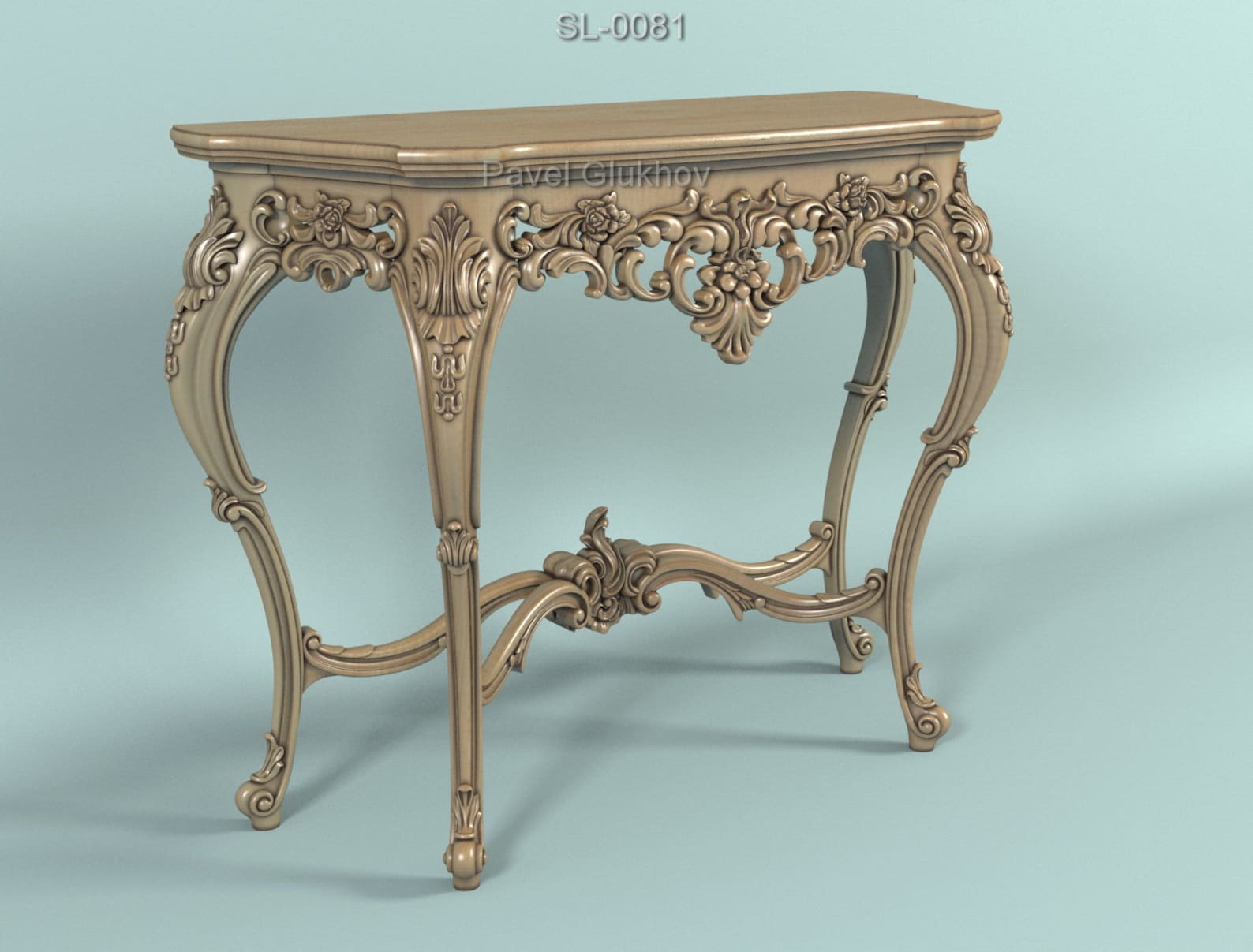 Vintage Table SL-0081. 3D STL Model for CNC and 3D Printing. - Etsy