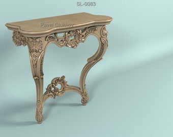 Vintage Table SL-0081. 3D STL Model for CNC and 3D Printing. - Etsy