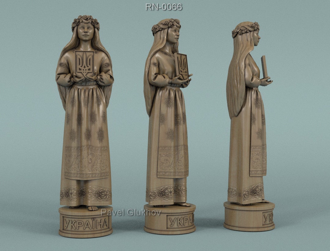 Symbol of Ukraine. RN-0066. 3D STL Model for CNC and Printing. - Etsy