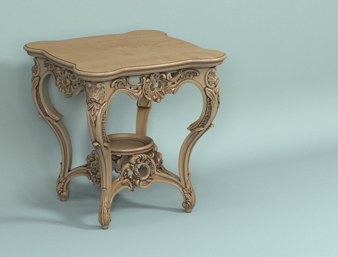Coffee Table SL-0063. 3D STL Model for CNC - Etsy