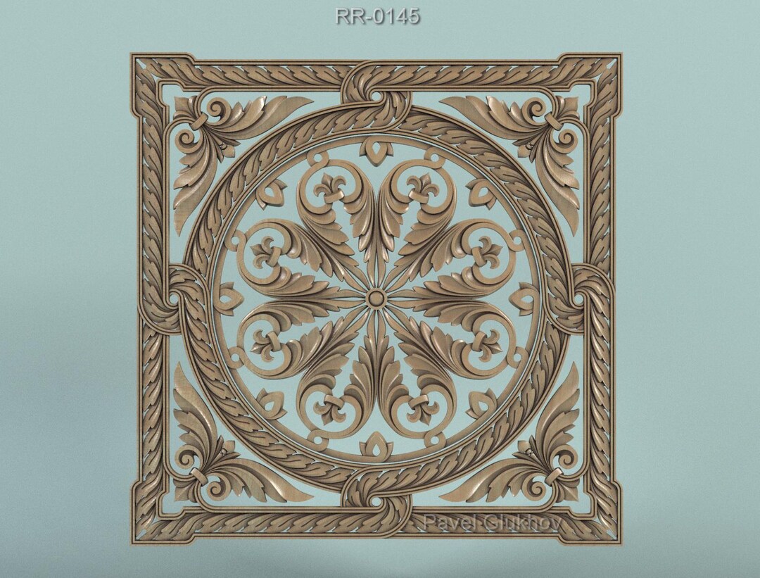 Wall Decor. RR-0145. 3D STL Model for CNC and Printing. - Etsy