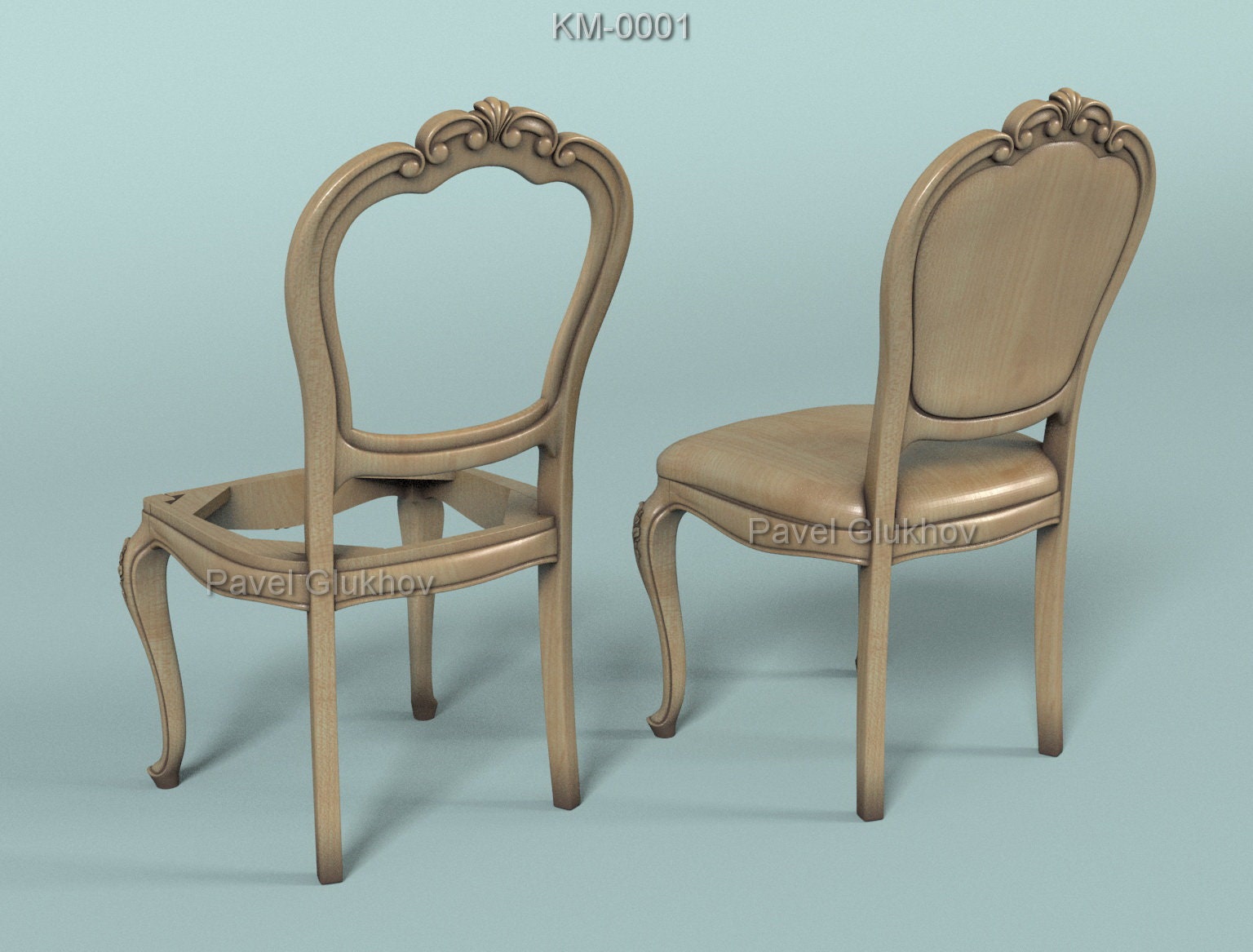 Doll Chair 1/12 KM-0001. 3D STL Model for CNC - Etsy
