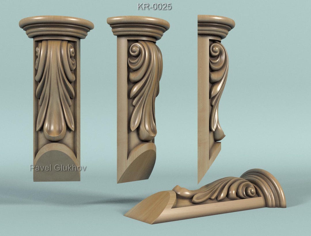 Bracket KR-0025. 3D STL Model for CNC - Etsy