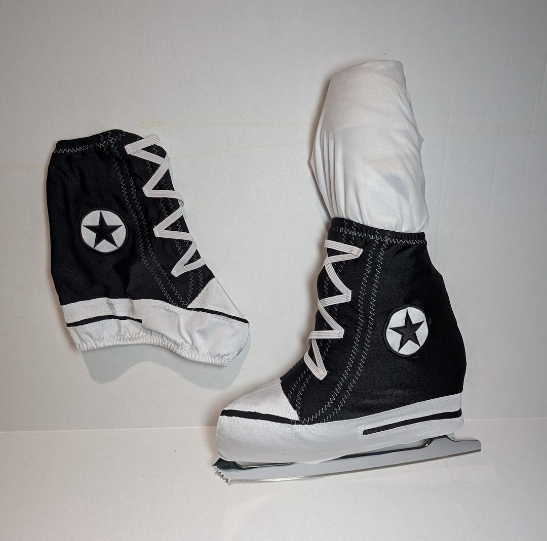 Custom Ice Skate Boot Covers- Stitch Converse Sneaker - Etsy