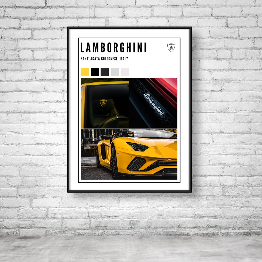 Luxury Sports Car Digital Poster, Download Sports Car Wall Art ...