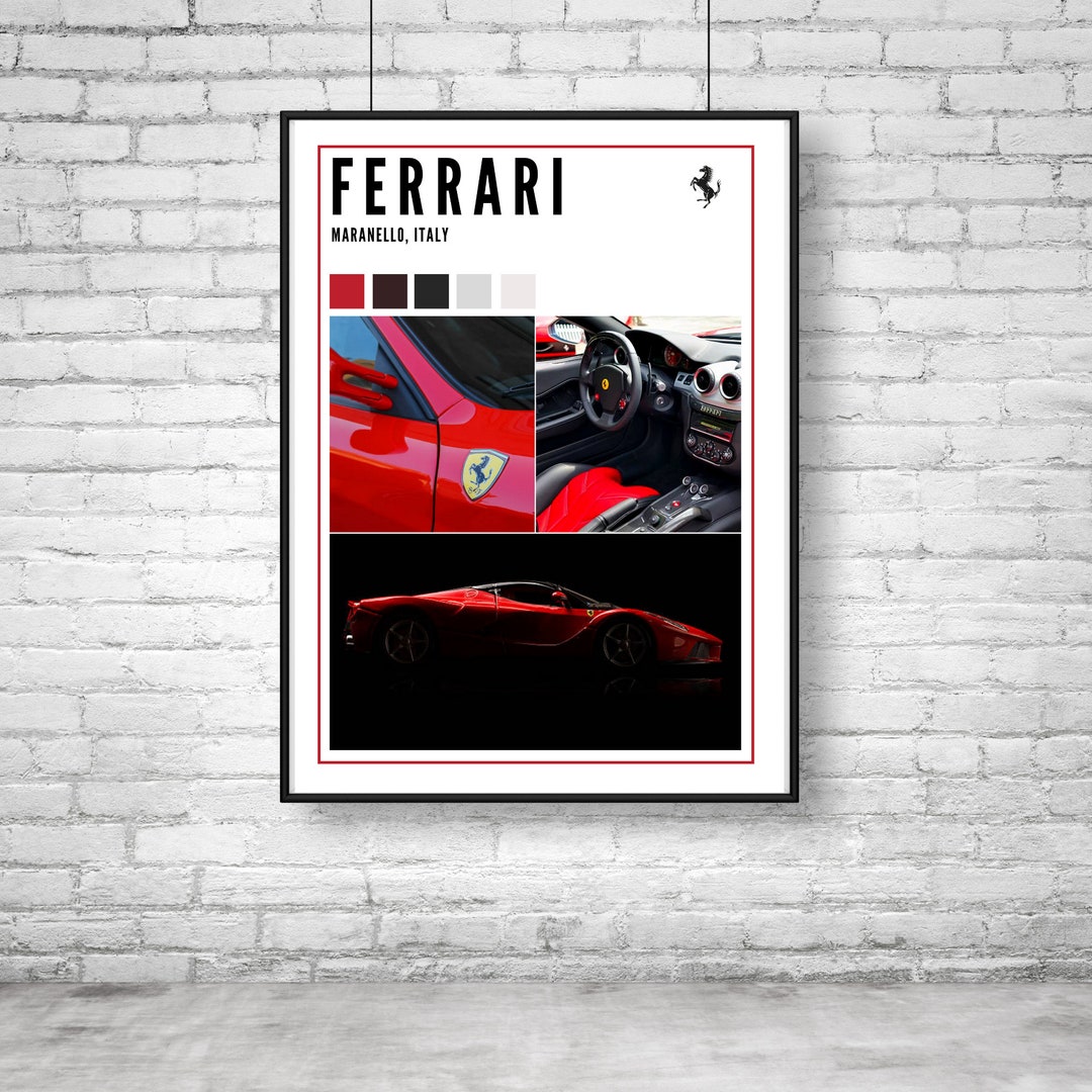Luxury Sports Car Digital Poster, Download Sports Car Wall Art ...