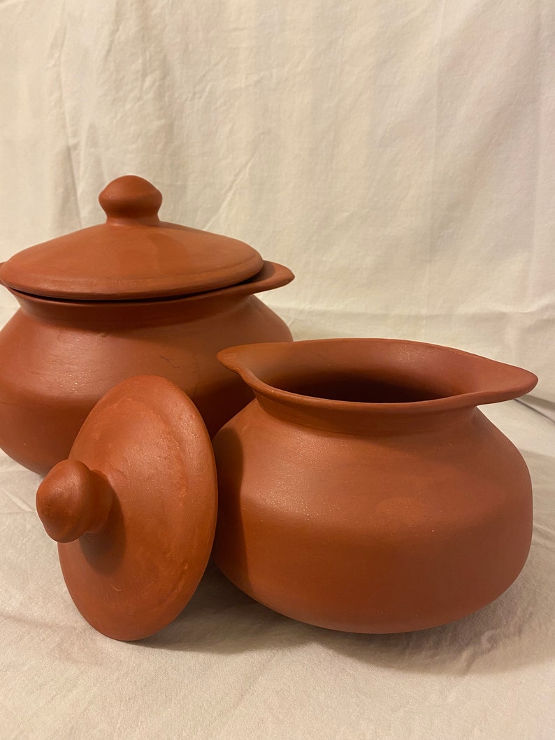 Terracotta / Clay Cooking and Serving Pot. Hand Made Unglazed - Etsy