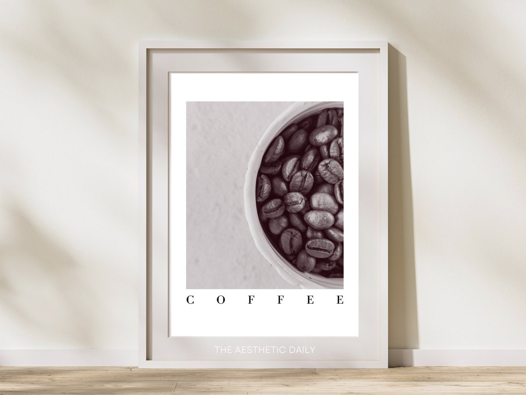 Aesthetic Coffee Print, Coffee Poster, Coffee Cart Decor, Coffee Art ...