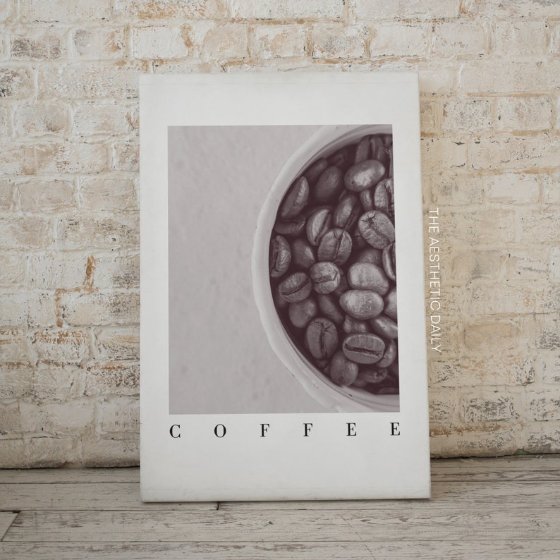 Aesthetic Coffee Print, Coffee Poster, Coffee Cart Decor, Coffee Art ...