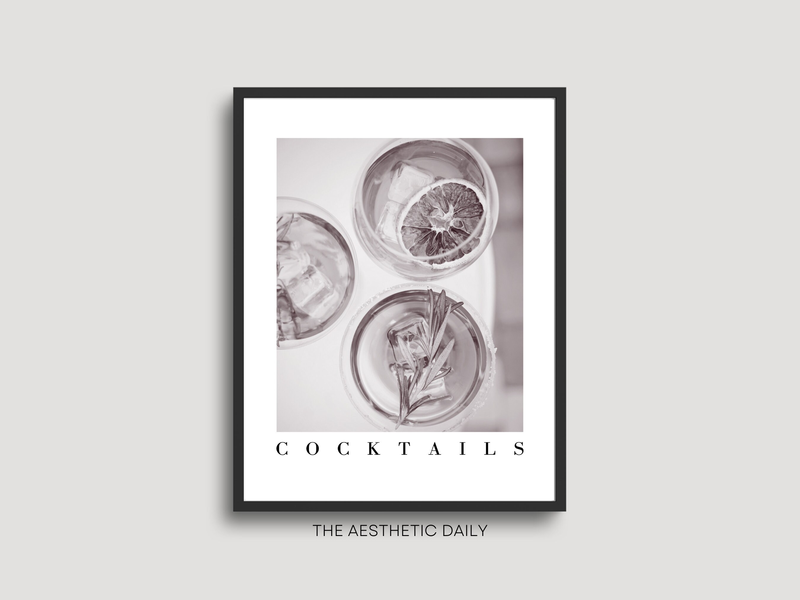 Aesthetic Cocktail Print, Bar Poster, Bar Cart Decor, Alcohol Art ...
