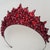 Red Velvet Rose Flower Crown, Floral Bridal Tiara Handcrafted Mexican ...