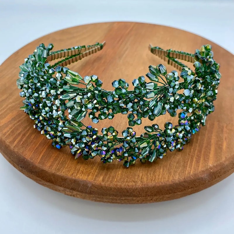Green Headpiece - Etsy