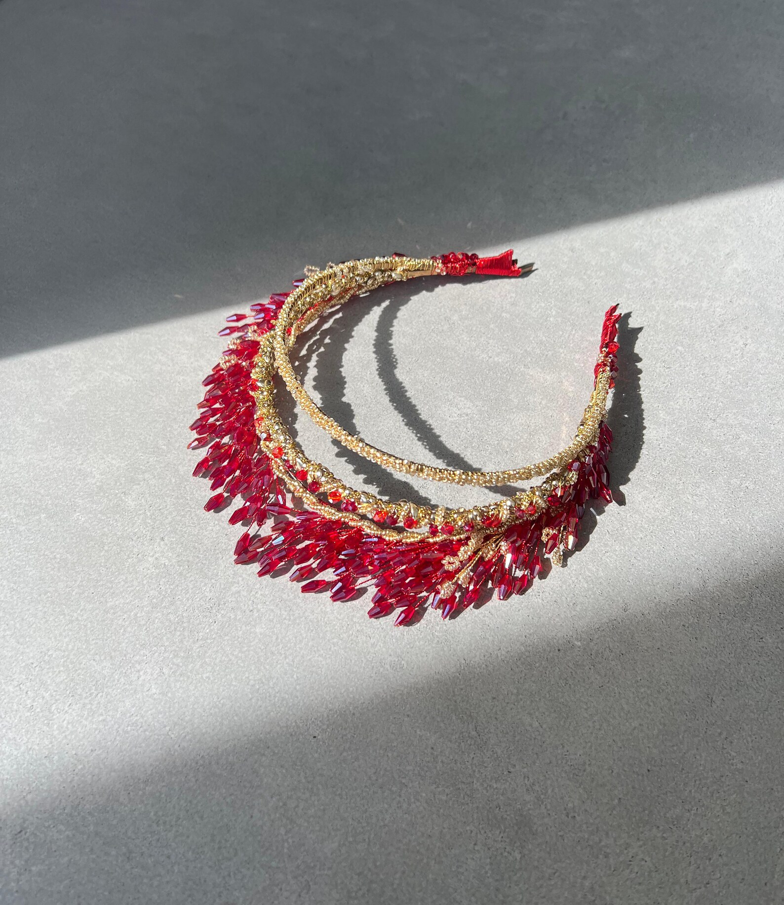 Red and Gold Wedding Crown - Stunning Sultan's Crown for Brides and ...