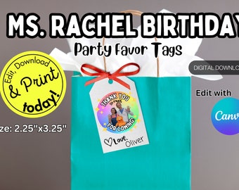 Ms. Rachel First Birthday Milestone Poster: Record Display & - Etsy