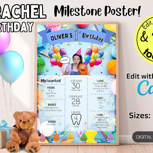 Ms Rachel First Birthday Decorations - Etsy