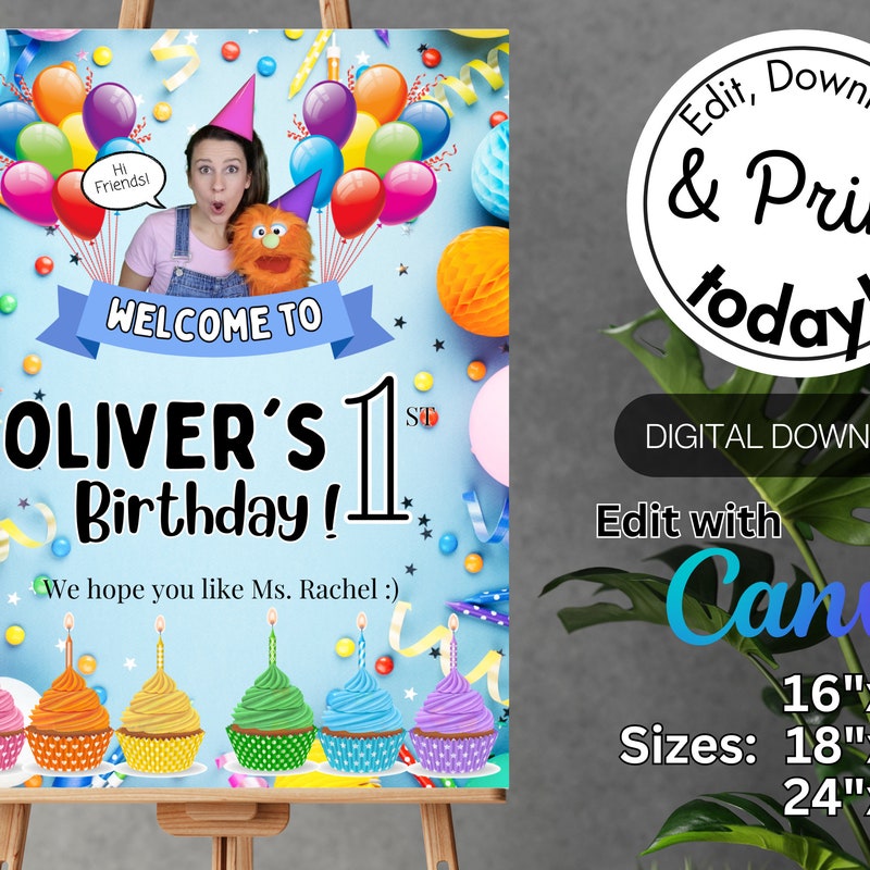 Mrs. Rachel Birthday Sign - Etsy