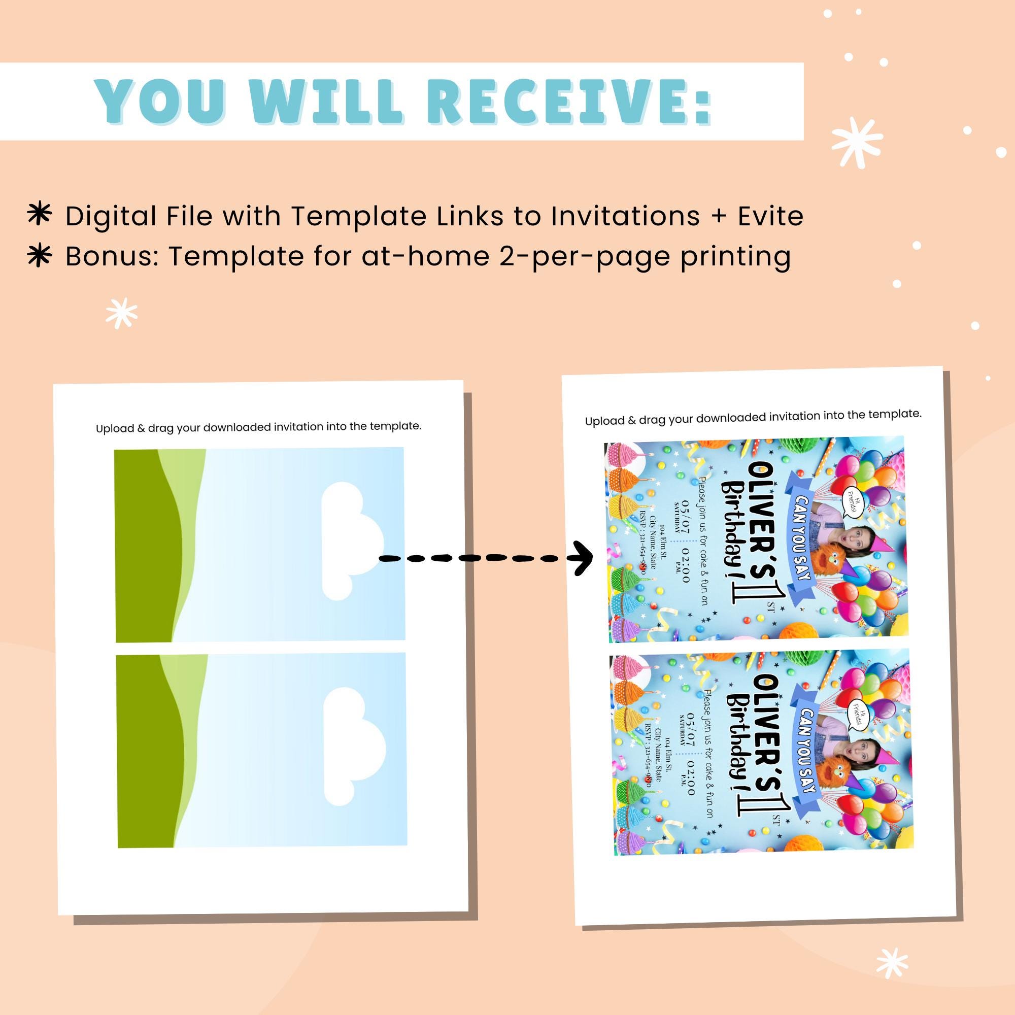 Ms. Rachel Birthday Invitation + Evite, Editable 4x6 5x7 Printable ...
