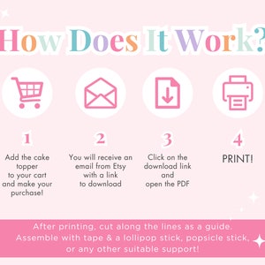 SMASH CAKE Topper - Ms Rachel Pink Theme 6"x6" | No Editing! | Instant ...