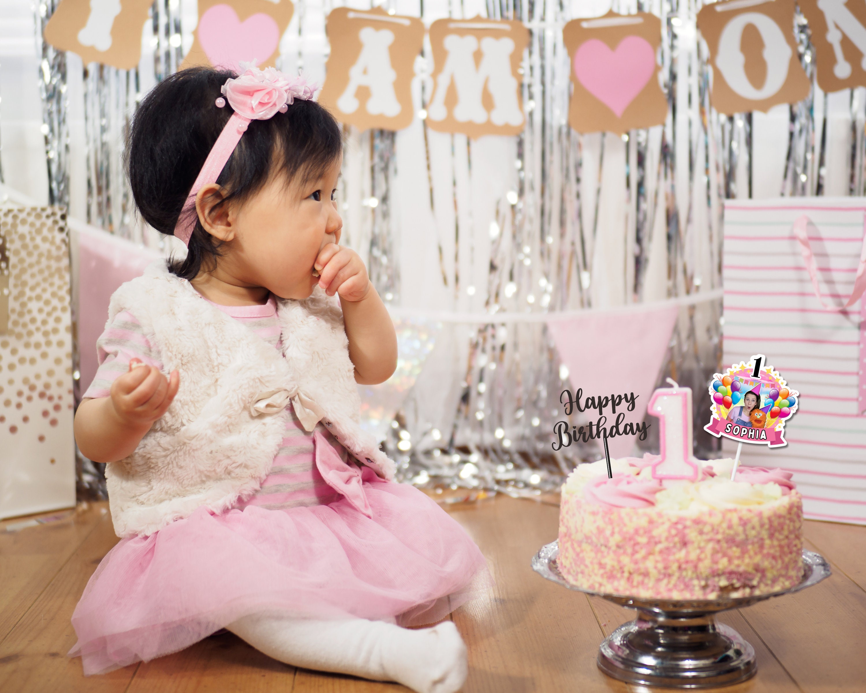 Pink Ms. Rachel Birthday Cake Topper Template | Editable Digital Design ...