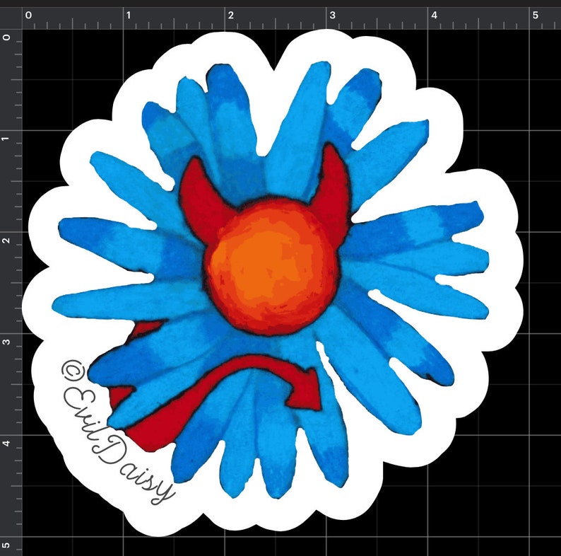 Sticker: Evil Daisy - Etsy