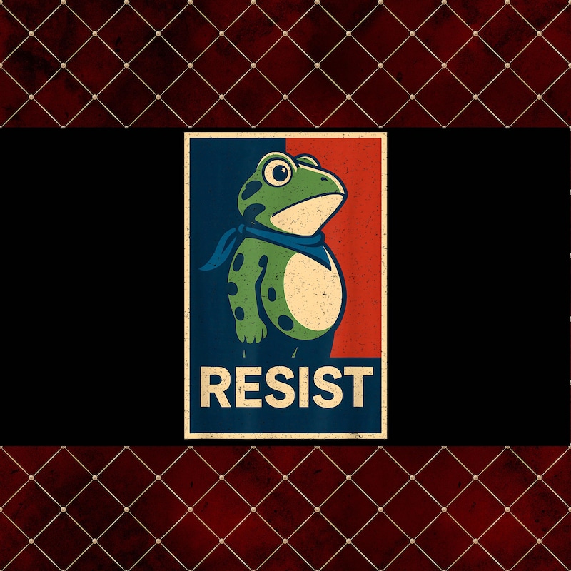 Resist Frog Car Decal - Etsy