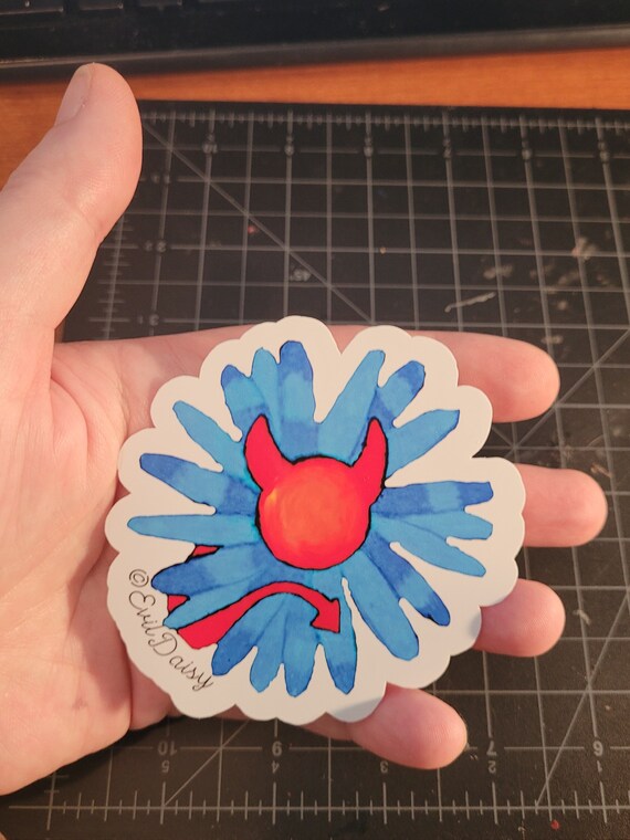 Sticker: Evil Daisy - Etsy