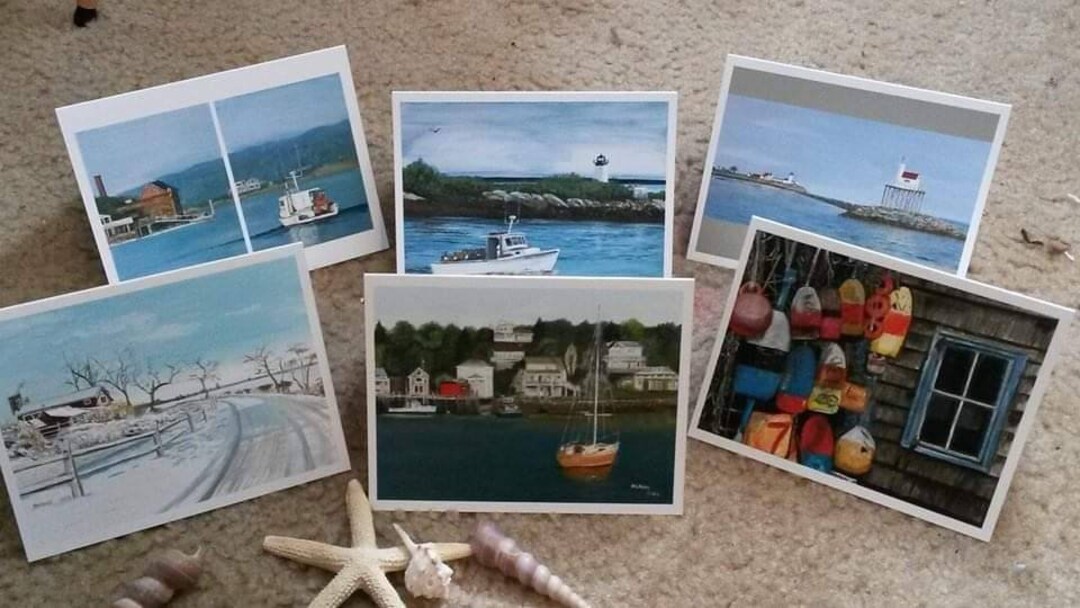 Coastal Sceneries and Landscapes Greetings Cards Fine Art Giclee. - Etsy
