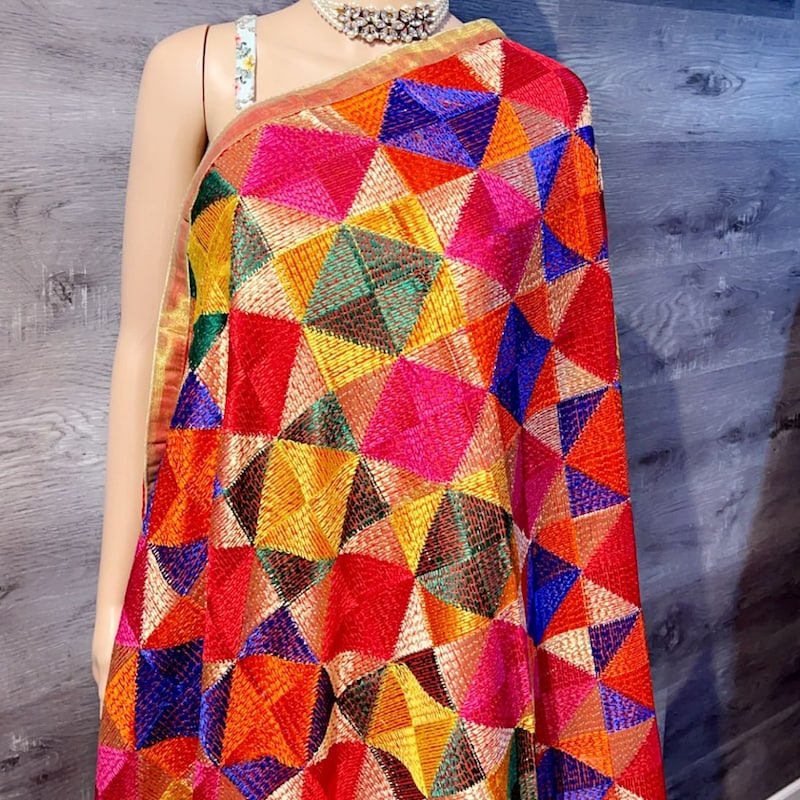 Buy Phulkari Dupatta Online In India - Etsy India