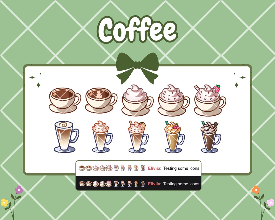 10 Coffee Frappuccino Blended Beverages Twitch Sub Bit Badges Discord ...