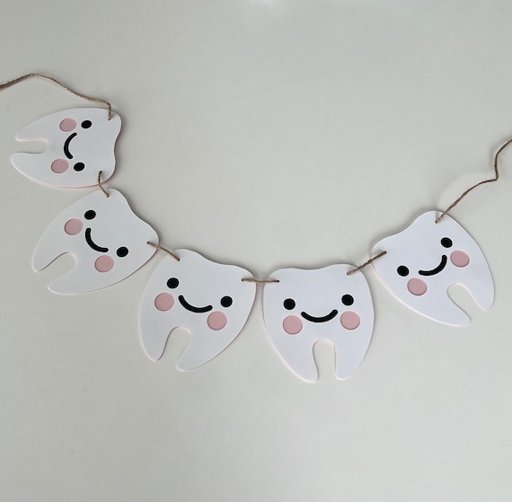 Tooth Banner Smiling Tooth Banner First Tooth Banner | Etsy