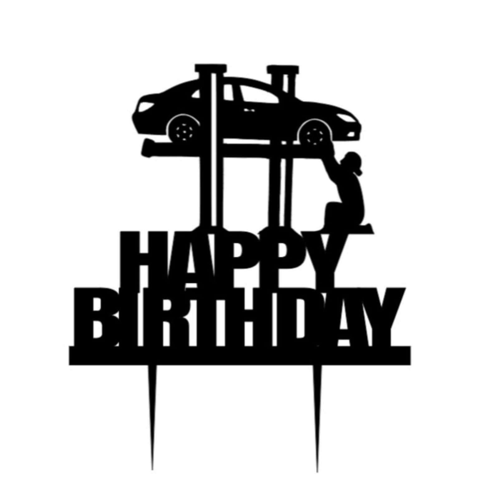 Mechanic Cake Topper Mechanic Birthday Cake Topper Car - Etsy