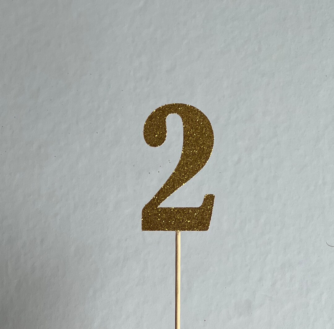 Two Cupcake Topper Second Birthday Cupcake Toppers Two - Etsy