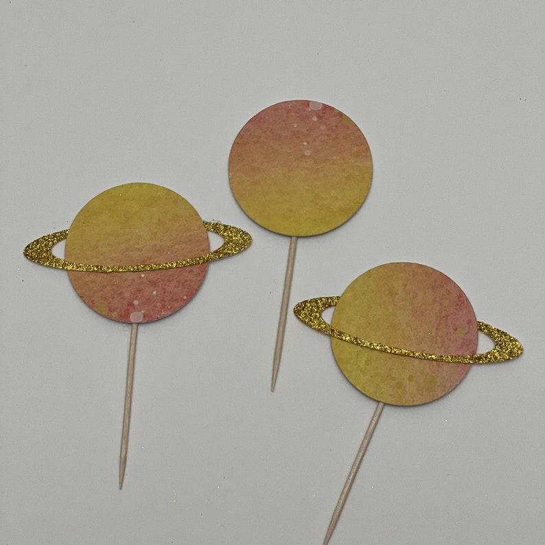 Planet Cupcake Toppers Planets Cupcake Toppers Solar System - Etsy
