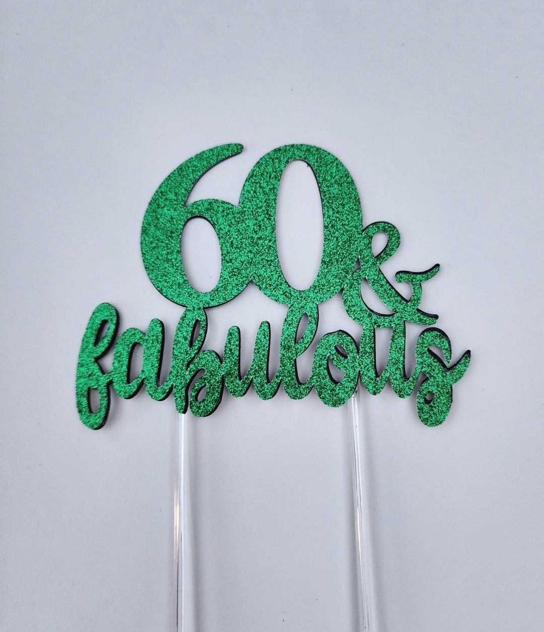 60th Birthday Cake Topper, Sixty Cake Topper, 60 Cake Topper, 60 and ...