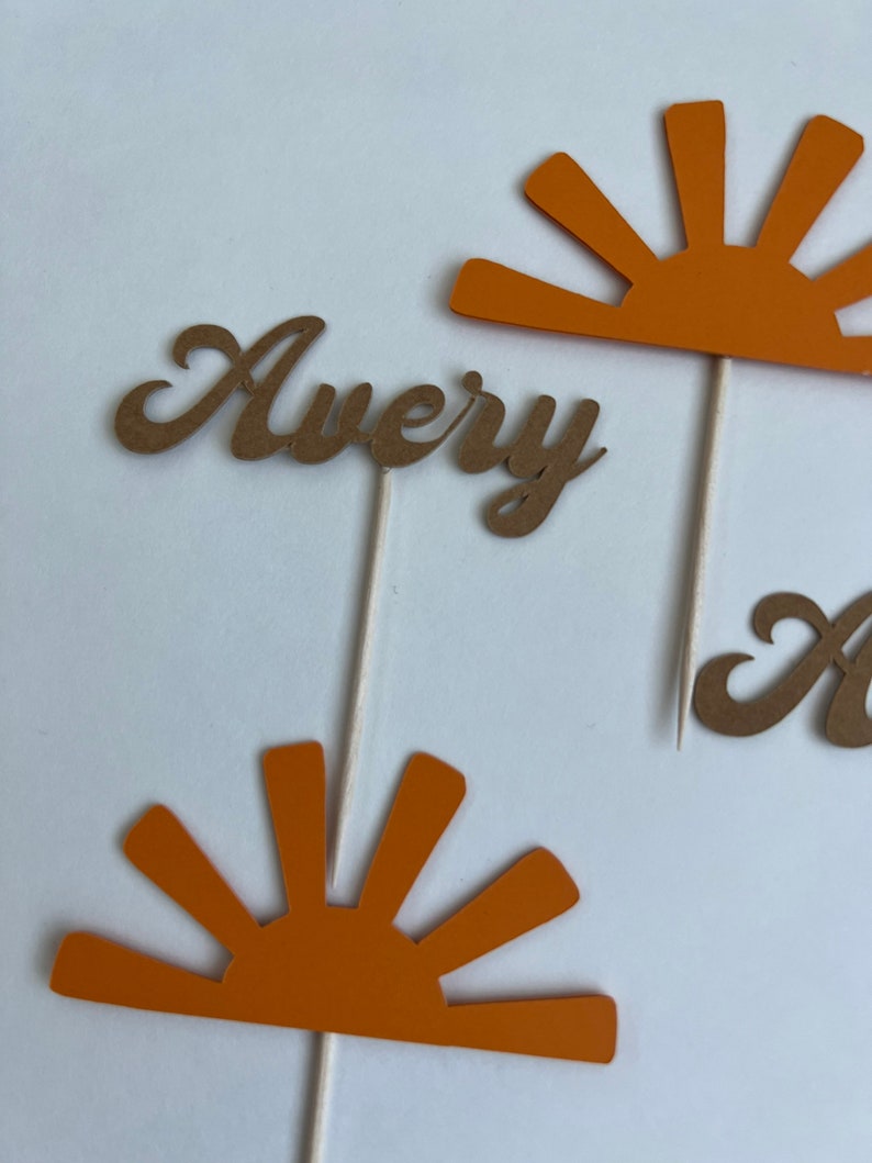 Sun Cupcake Toppers Sunny Cupcake Toppers Sunshine Cupcake - Etsy