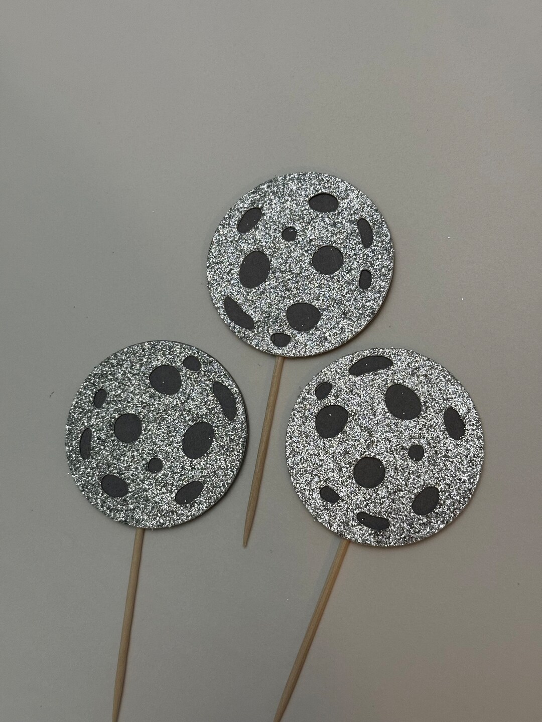 Moon Cupcake Toppers, Moon Toppers, Moon Cake Toppers, Space Cupcake ...