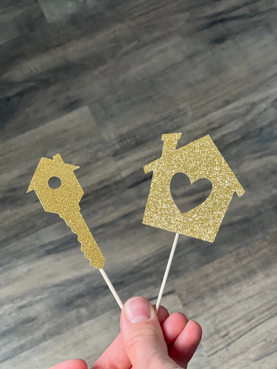 Home Cupcake Toppers First Home Cupcake Toppers House - Etsy