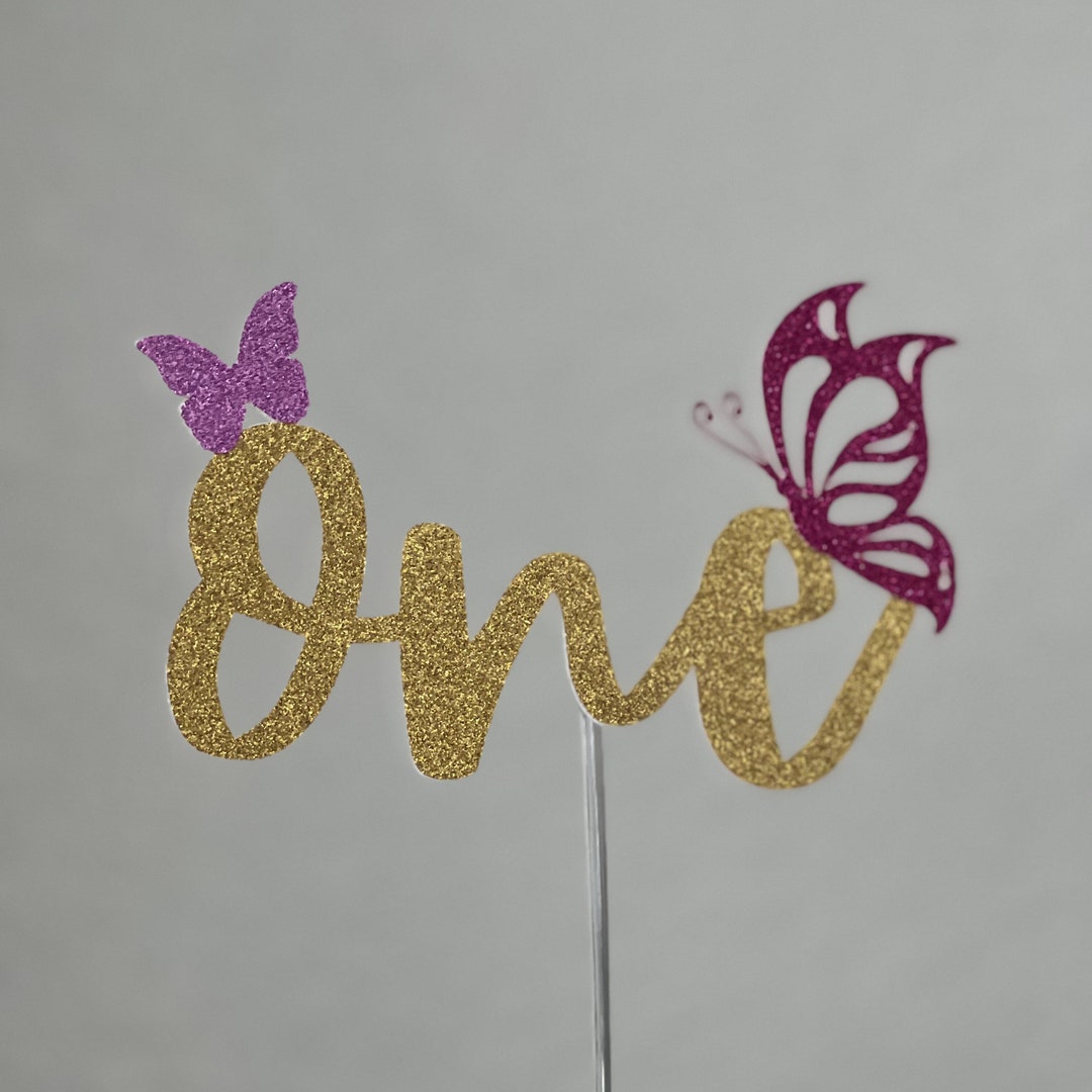 Butterfly Cake Topper, Butterfly Birthday Cake Topper, Butterfly Topper ...