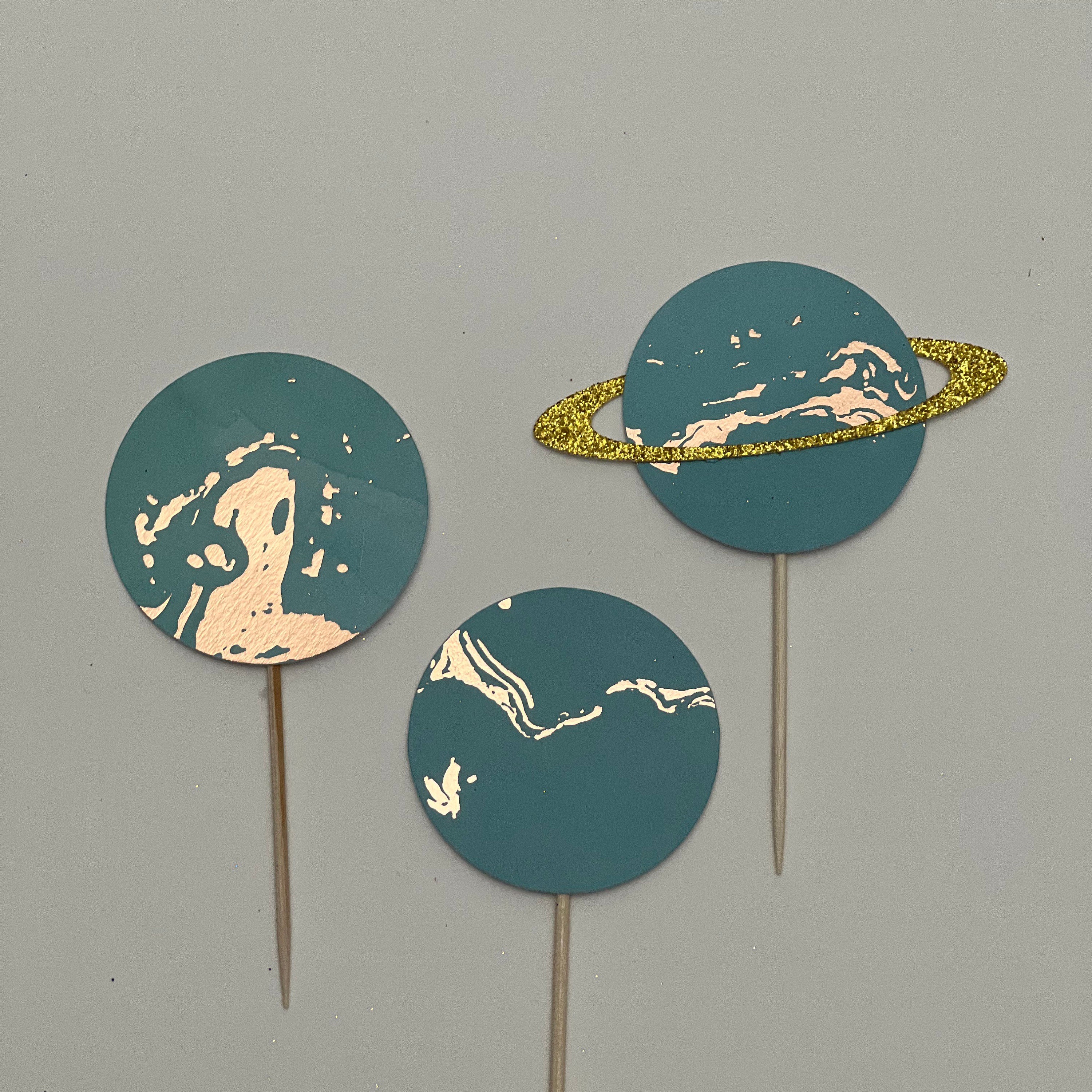 Planet Cupcake Toppers Planets Cupcake Toppers Solar System - Etsy