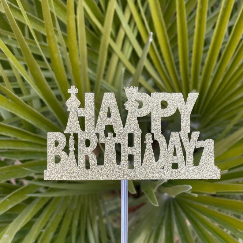 Chess Cake Topper Chess Birthday Cake Topper Chess Topper | Etsy