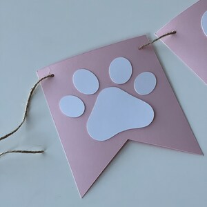 Paw Banner, Paw Print Banner, Dog Birthday Banner, Puppy Birthday ...