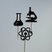 Science Cupcake Toppers, Biology Cupcake Toppers, Microscope Cupcake ...