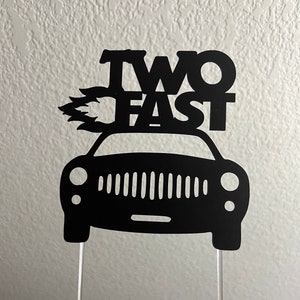 Two Cake Topper Im Two Cake Topper Two Fast Cake Topper Too - Etsy