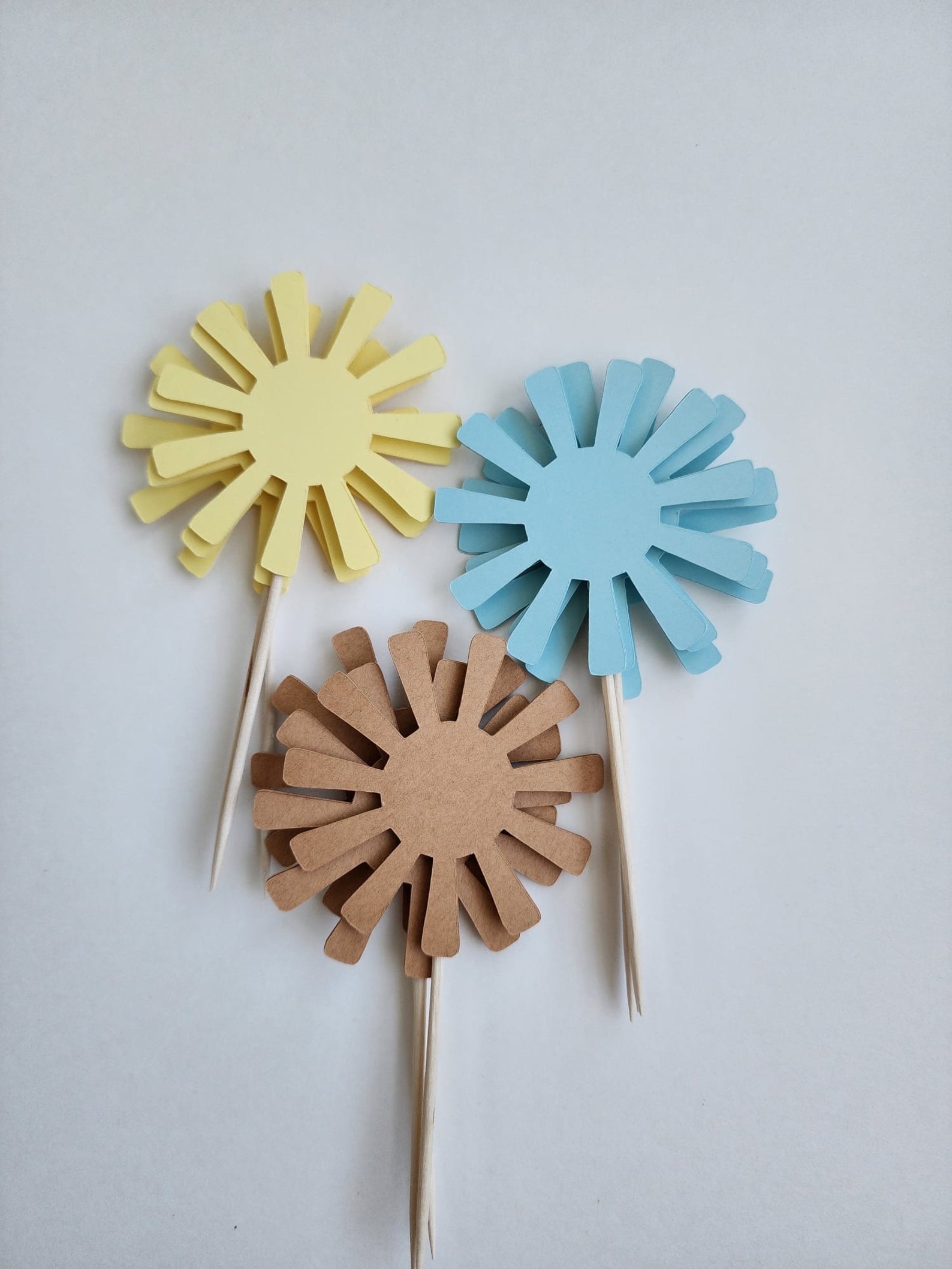 Sun Cupcake Toppers: Sunshine Baby Shower Decorations, Set of 12 - Etsy